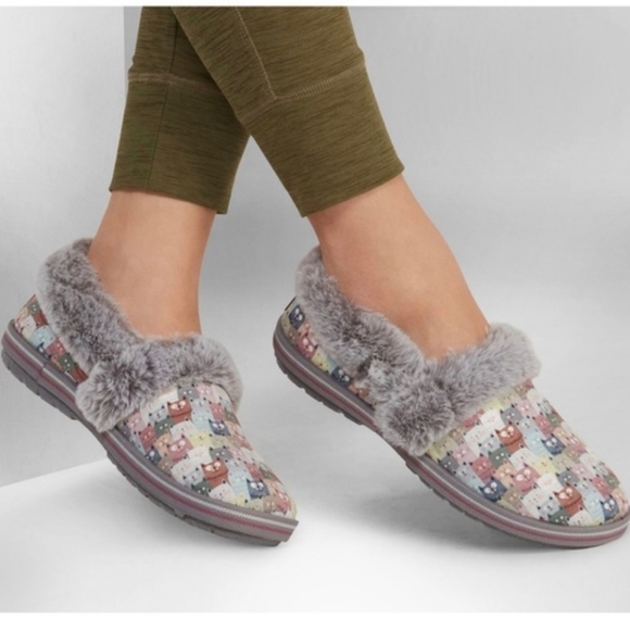 BOBS from Skechers | Shoes | Bobs From Skechers Cat Slippers Faux Fur ...
